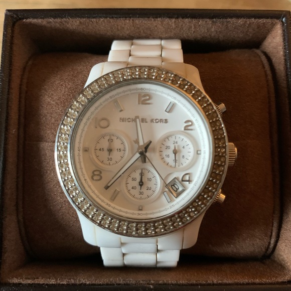 Michael Kors | Accessories | Michael Kors White Ceramic Watch | Poshmark